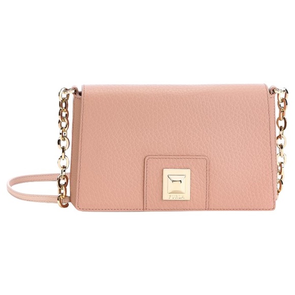 Furla | Bags | Furla Pink Flap Crossbody Bag | Poshmark